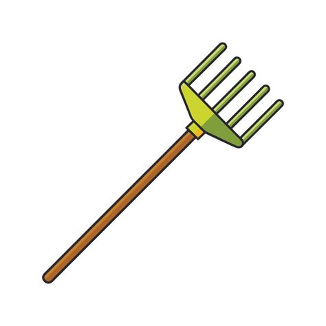 Garden Rake Illustration 49152004 Vector Art At Vecteezy