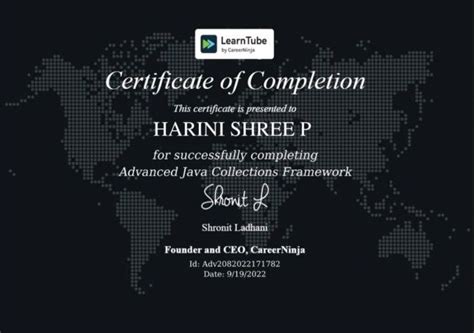 Harini Shree On Linkedin Learntube Opportunity Course Thankyou Completed Successfully Java