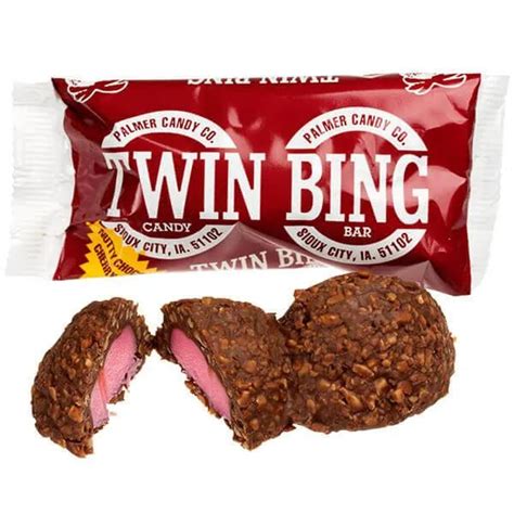 Twin Bing Cherry Candy Bars 36 Piece Box Candy Warehouse