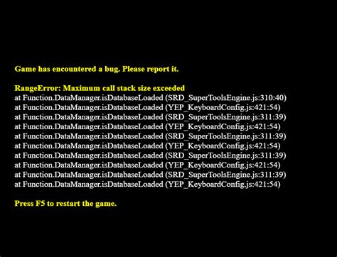 Rmmv Yanfly Plugins And Srds Supertools Conflict Rpg Maker Forums