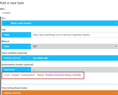 401 Error Using Authentication Bearer Token Rules Api Smartthings Community