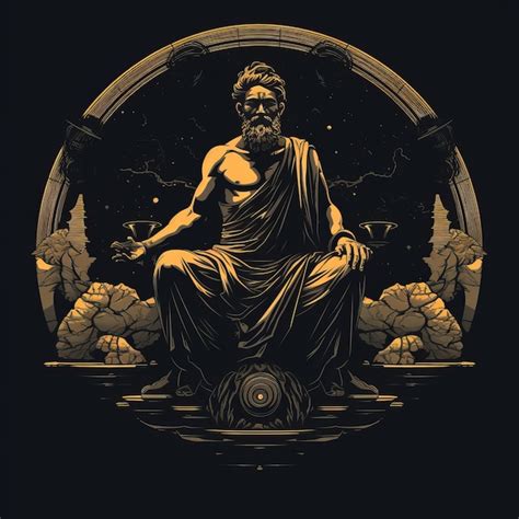 Premium Photo The Silent Path Merging Stoicism And Buddhism In The