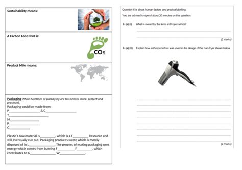 Gcse Design Technology Revision Bundle Teaching Resources