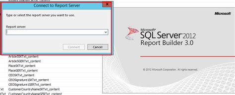 Ssrs Rdlc Editing Disable Popup Window Connect To Report Server