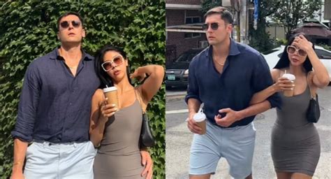 Julien Kang And Fitness Influencer Girlfriend Jj Pretend To Pose For The Paparazzi On Recent Fun