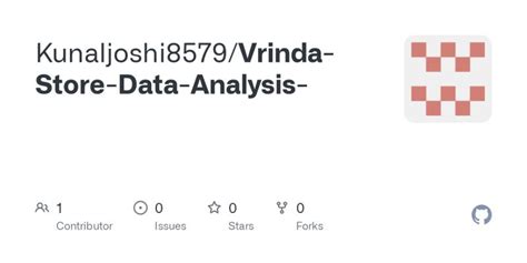 Kunal Joshi On Linkedin Github Kunaljoshi8579vrinda Store Data Analysis