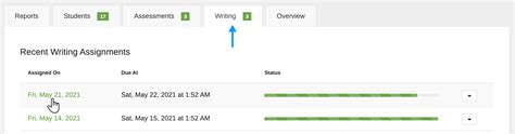 reissuing a writing assignment membean support