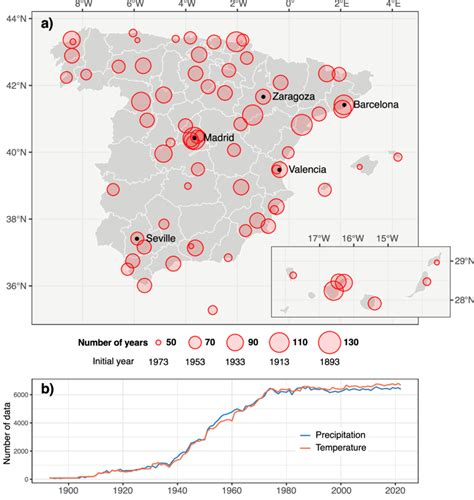 A Spatial And Temporal Distribution Of The 75 Weather Stations Used