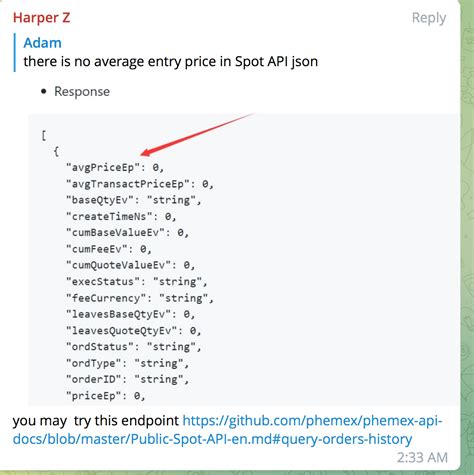 phemex spot positions get average entry price · issue 12620 · ccxt ccxt · github