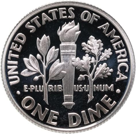 Монета США 10 центов (дайм, one dime) 2005 S Proof "Roosevelt Dime ...