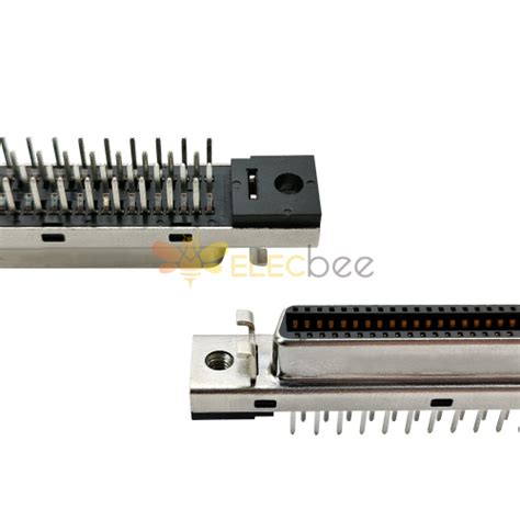 Elecbee Scsi Connector 50pin Cn Type Straight Female Dip Type Pcb Mount