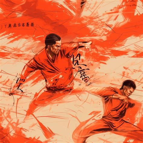 Premium Photo Seamless Texture Unicycling And Chinese Gymnastics Tai Chi Qigong Kung Fu