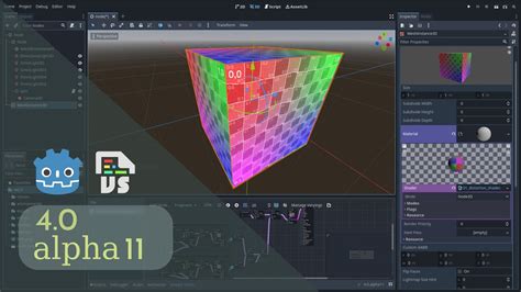 distortion shader godot 4 visual shader material youtube