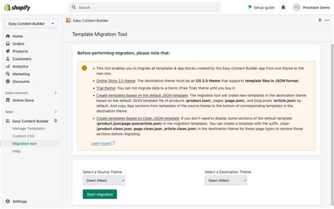 Template Migration Documentation