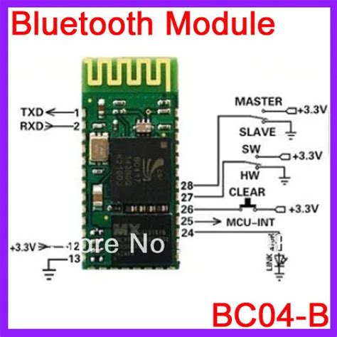 10pcs Lot Bc04 B Master Slave Bluetooth To Serial Port Module Bluetooth Serial Port Control Chip
