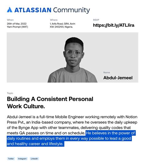 abdul jemeel odewole on linkedin atlassiancommunity