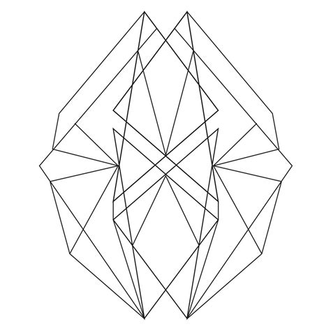 Geometric Abstract Coloring Pages