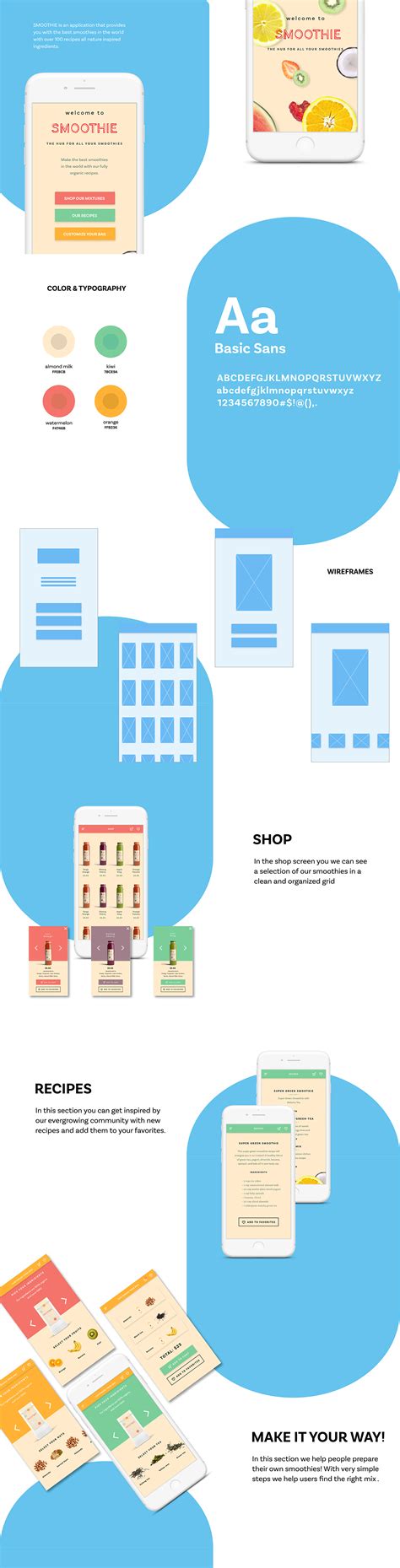 Smoothie Ui Ux Design Behance