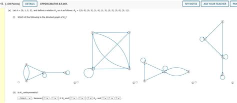 A Let A 0 1 2 3 And Define A Relation R1 On A As Chegg Com