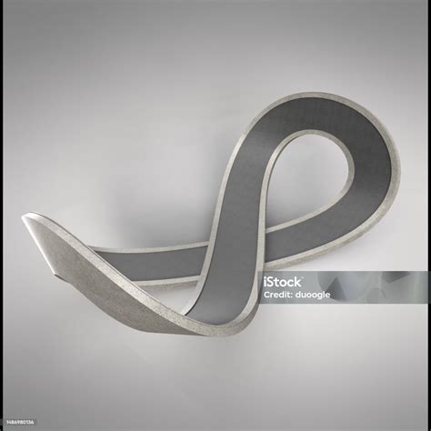 끝이 없는 3d 도로 플로팅 격리된 무한대 도로의 3d 그림입니다 인피니티 심볼 로드 Creative Coalition에 대한 스톡 사진 및 기타 이미지 Creative