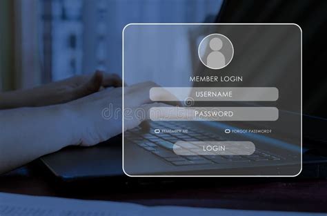 Login And Password Cyber Security Concept Data Protection And Secured Internet Access