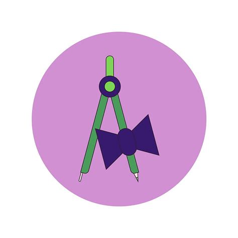 School Compass Flat Icon Of Vector Ai Eps Uidownload