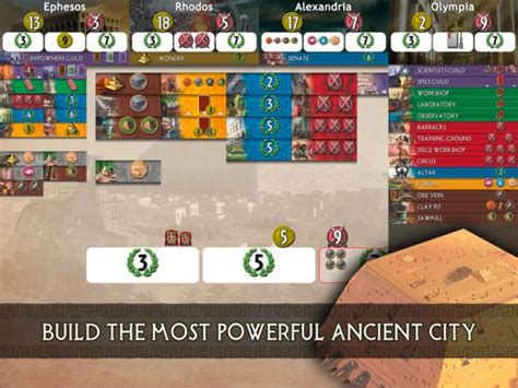 7 wonders card game new ios hd adaptation for ipad