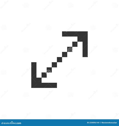Enlarge Pixelated Ui Icon Stock Vector Illustration Of Videogame 259896144