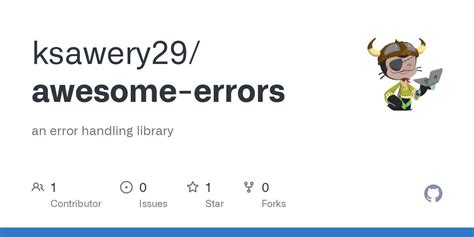 Github Ksawery29awesome Errors An Error Handling Library Rprogramming