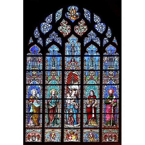 Printed Custom Stained Glass For Windows Thickness 5 10 Mm At Rs