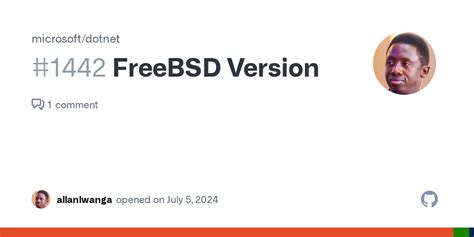 Freebsd Version · Issue 1442 · Microsoftdotnet · Github