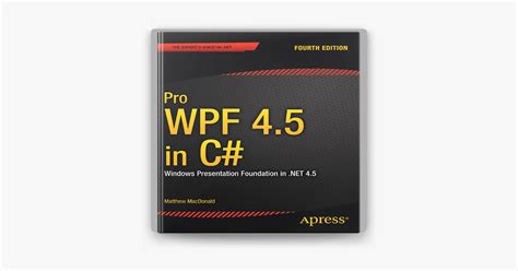 Pro WPF In C By Matthew MacDonald On Apple Books
