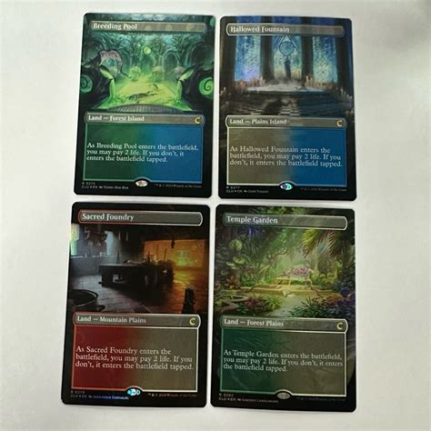 BREEDING POOL HALLOWED FOUNTAIN TEMPLE GARDEN SACRED FOUNDRY CLU RAVNICA CLUE EDITION LAND