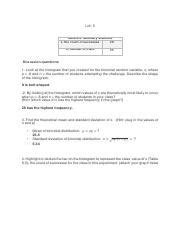 Lab Handout Pdf Lab Table Summary Statistics X The Count Of Successes N Number Of