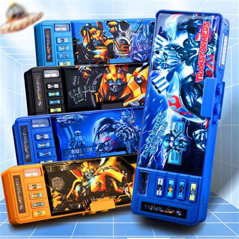 Transformers Deformable Pencil Case Creative Multi Function Pen Box Cute School Pencilcase Pen