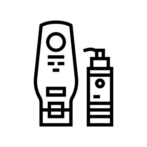 Milk And Hair Emulsion Line Icon Vector Illustration 18782893 Vector Art At Vecteezy