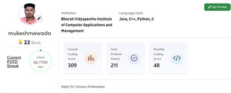 mukesh mewada on linkedin gfg codingskills problemsolving