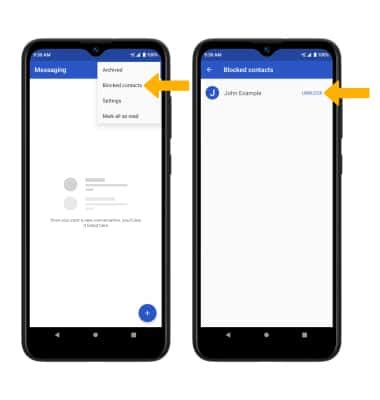 AT T Cingular Flex EA Block Or Unblock Messages AT T