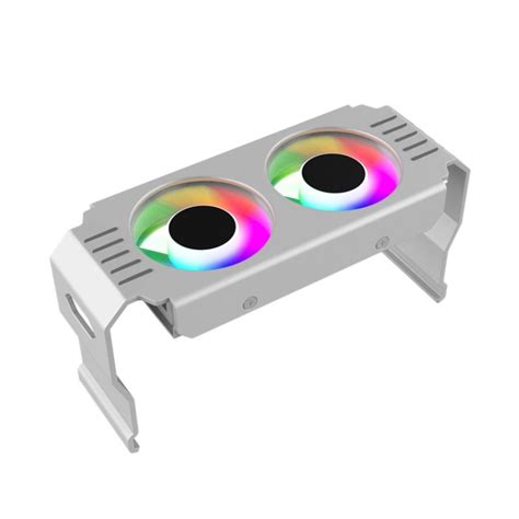 Desktop Argb Memory Cooler Pwm Temperature Control Dual Fan For Ddr Ddr2 Ddr3 Ddr4 Ddr5