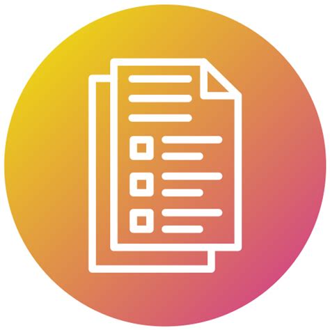 Document Generic Gradient Fill Icon