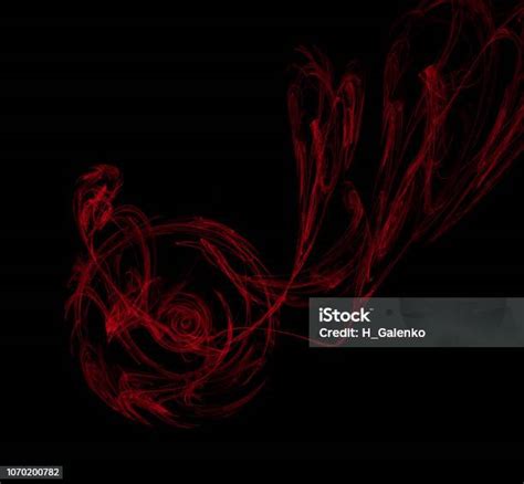 검은 바탕에 빨간색 구형 패턴입니다 판타지 프랙탈 텍스처입니다 디지털 예술입니다 3d 렌더링입니다 컴퓨터 생성 이미지 3차원 형태에 대한 스톡 사진 및 기타 이미지 Istock