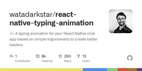 Github Watadarkstarreact Native Typing Animation 💬 A Typing