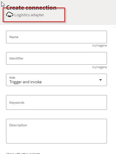 OTM Connection To Oracle Integration Cloud OIC Gen3 Cloud Customer Connect