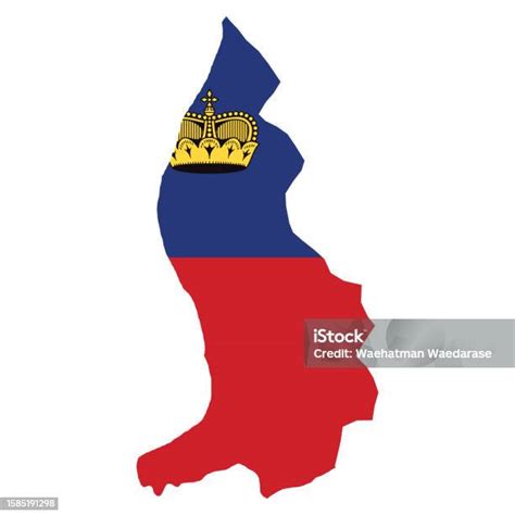 리히텐슈타인지도 깃발입니다 흰색 배경에 분리된 벡터 디자인 0명에 대한 스톡 벡터 아트 및 기타 이미지 0명 개념 구도 Istock