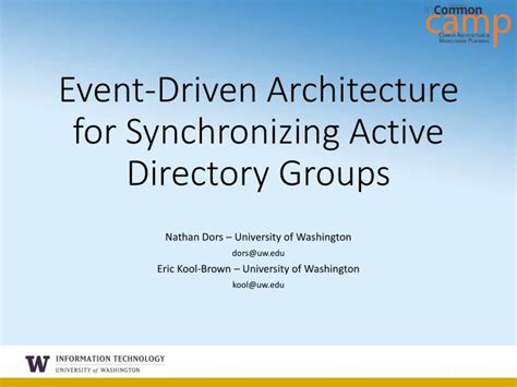 ppt event driven architecture for synchronizing active directory