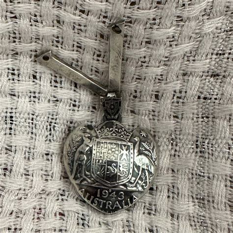 Wwii Sweetheart Jewellery “trench Art” B7f S