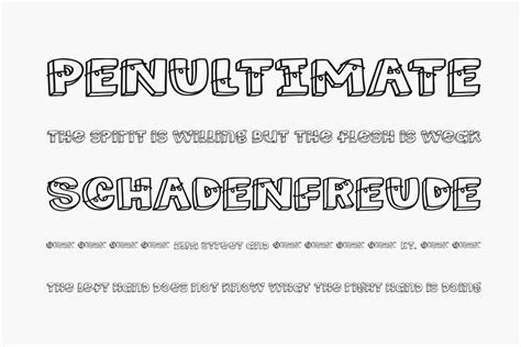 Christmas Tree Lights Fonts Shmonts