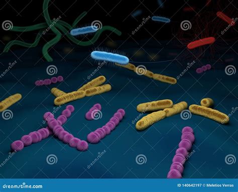 Types Of Bacteria Cartoon Vector 34700241