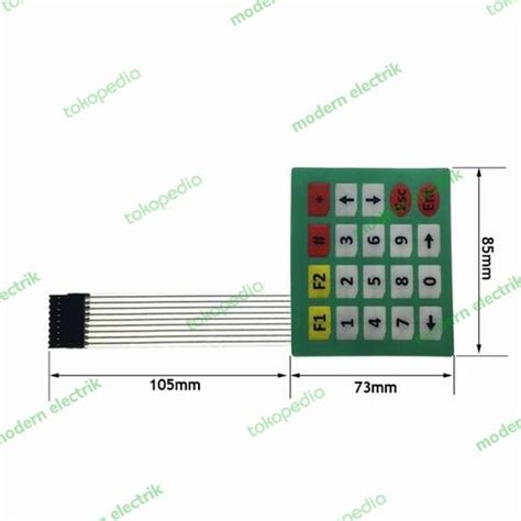 Jual Matrix Keypad Membran 20 Key 4x5 For Arduino Kab Bogor Modern Electrik Tokopedia