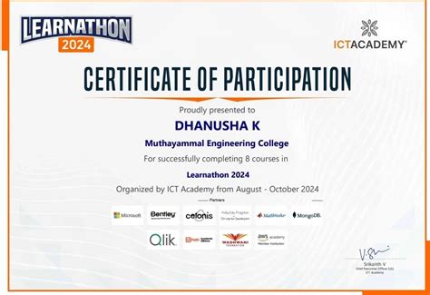 Dhanusha Kannan On Linkedin Learnathon2024 Ictacademy